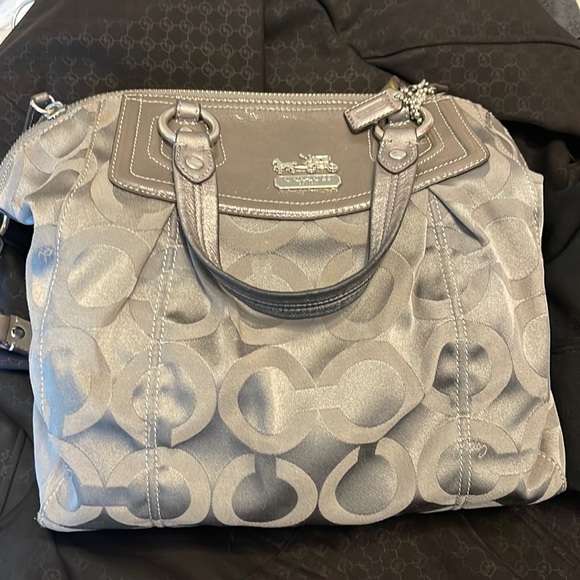 Coach | Bags | Coach Purse Silver | Poshmark